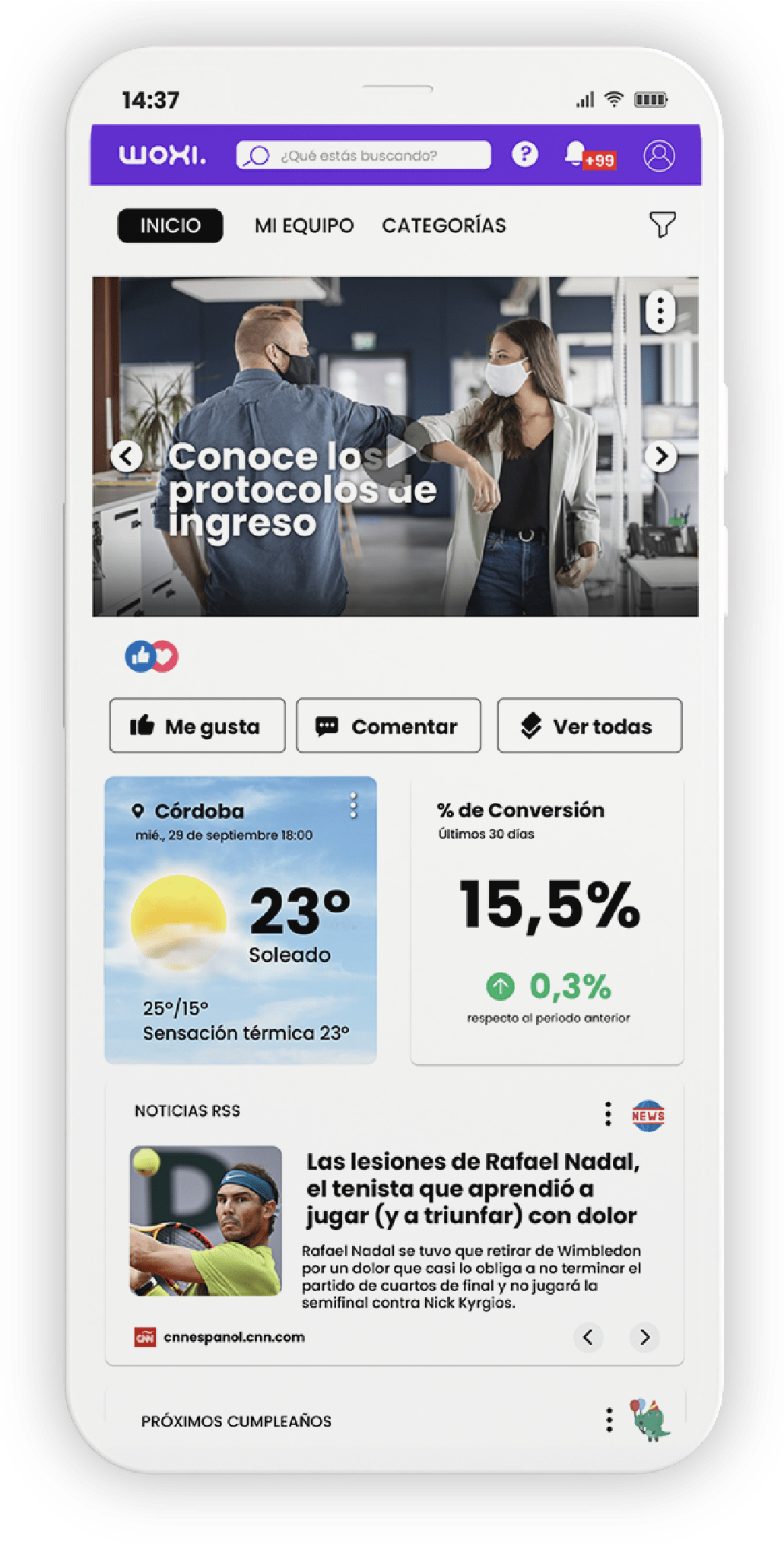 Nuevo Mural App | Woxi