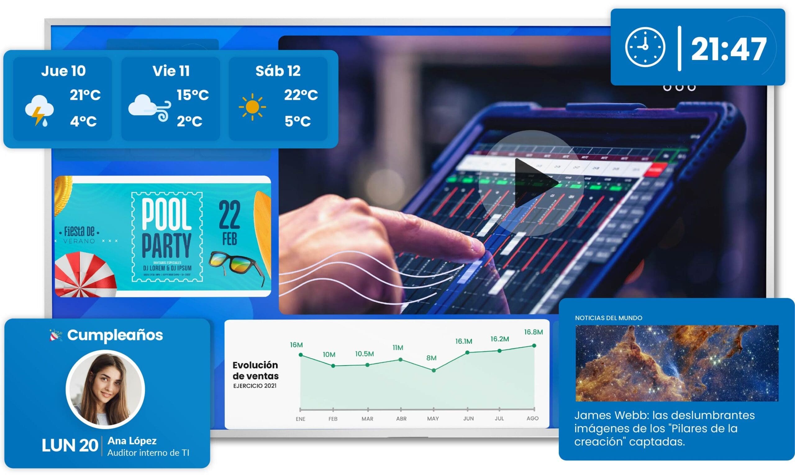 Mural digital interactivo | Woxi